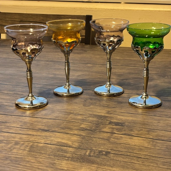 Dining | Vintage Cambridge Glass Farber Bros Krome Kraft 195s Art Deco ...